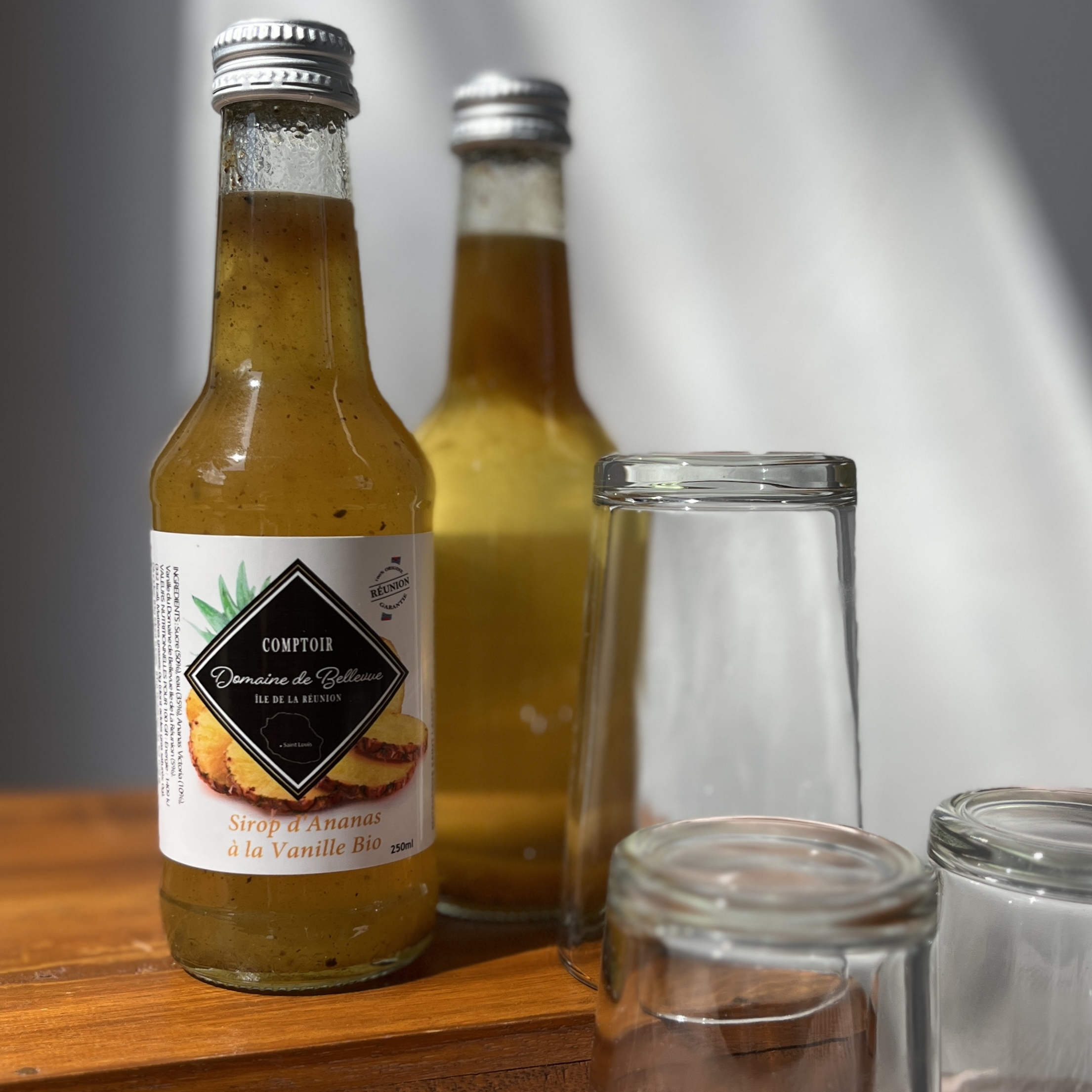Sirop d'ananas à la vanille Bio - 25cl - Le Domaine de Bellevue