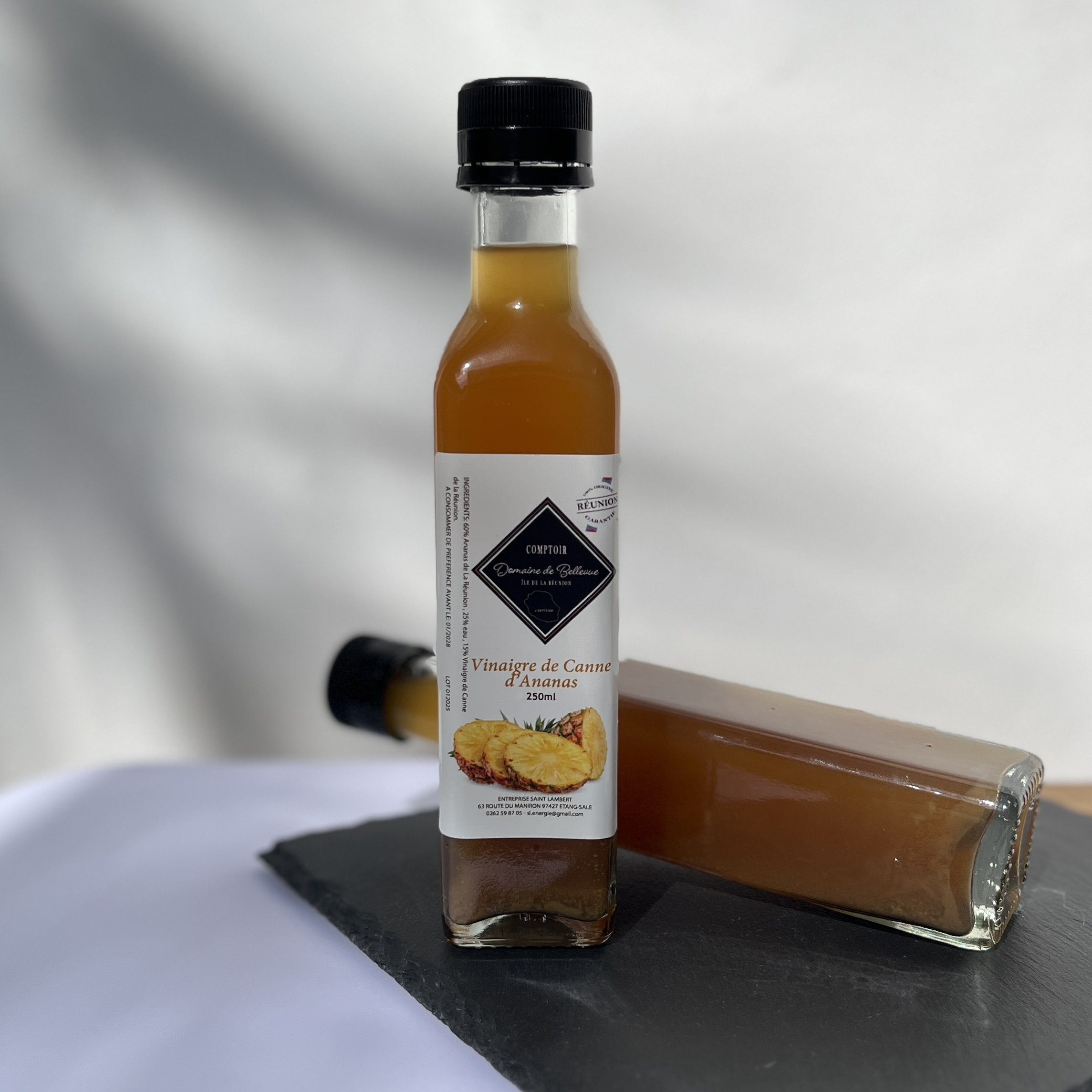 Vinaigre de Canne à L'Ananas - 250ml - Le Domaine de Bellevue
